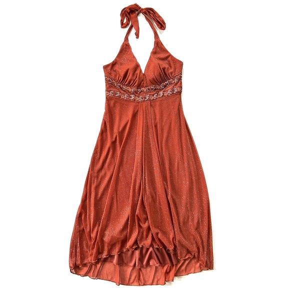 Ruby Rox | Dresses | Ruby Rox Vintage Burnt Orange Sparkle Beaded ...